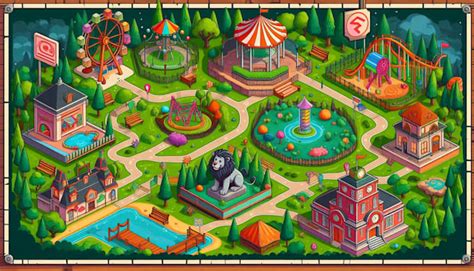 Design Cartoon Map With Custom Locations Or Fantasy Event Doodle Hand