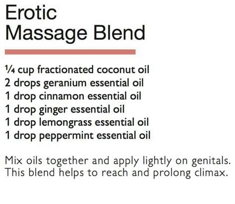 Massage Blend Essential Oil Perfumes Recipes Massage Oils Recipe