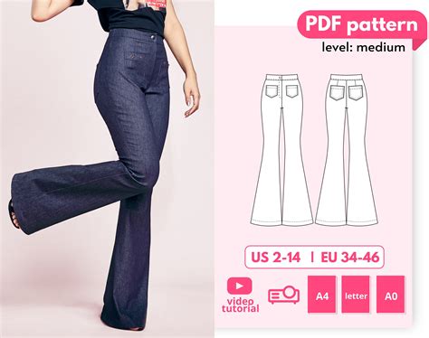 Jeans Sewing Pattern For Sale At Magda Salas Blog