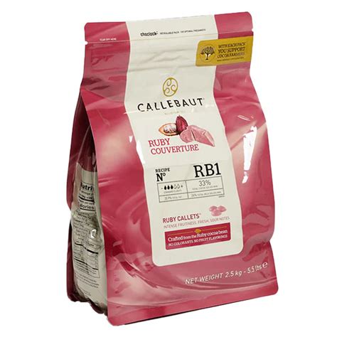 Callebaut 33 Ruby Callets 2 5kg Mia Food Service