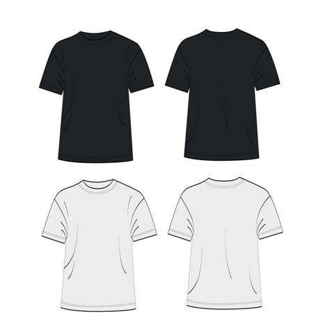 Black And White T Shirt Vector Art Icons And Graphics For Free Download