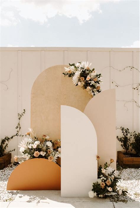 Neutral Boho Arch Backdrop Wedding Backdrop Design Wedding Backdrop