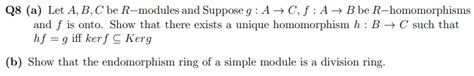 solved let p m be a projective cover of m and n an