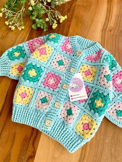 Vintage Handmade Easy Trendy Fashion Diy Granny Square Autumn Crochet