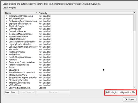 Reducing The Temporal Impact Of Loading Plugins In Paraview