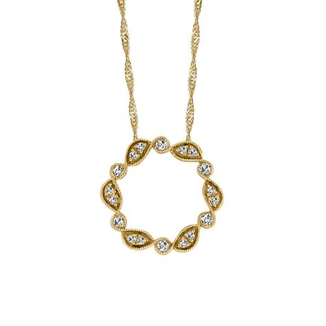 Pendant With 19 Carat Tw Of Diamonds In 10kt Yellow Gold Paris Jewellers