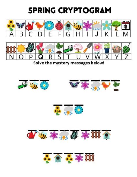 3 Ot Picture Spring Cryptogram Phrases Only By Schoolbasedot Tpt