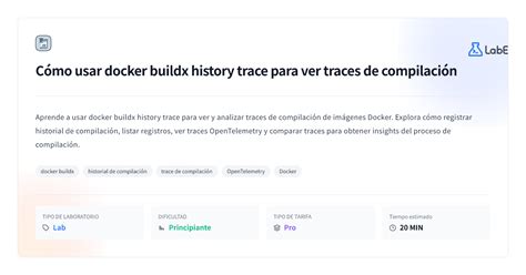 Cómo Ver Traces De Compilación Con Docker Buildx History Trace Labex