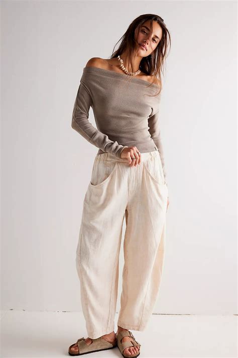 High Road Pull On Barrel Pants Effortless Linen Lounge Pants Free