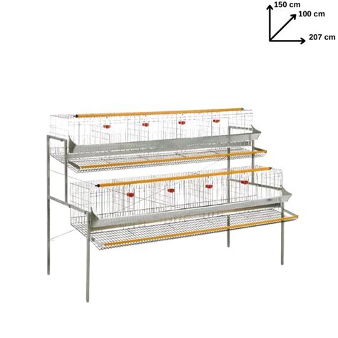 Cușcă Cu 2 Niveluri Pentru Găini Ouătoare Ital Prodotti