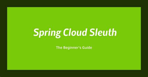 使用 Spring Cloud Sleuth 實現分散式追蹤