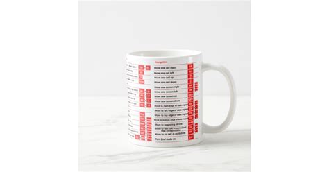 Excel Shortcut T For Director Cheat Sheet Cof Coffee Mug Zazzle