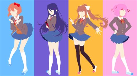 Doki Doki Wallpapers Top Free Doki Doki Backgrounds Wallpaperaccess