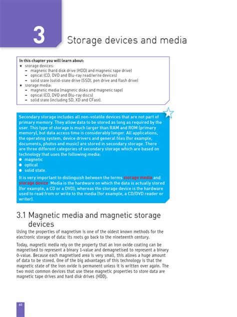 Ch3 Storage Devices And Media Pdf Computer Data Storage Hard Disk