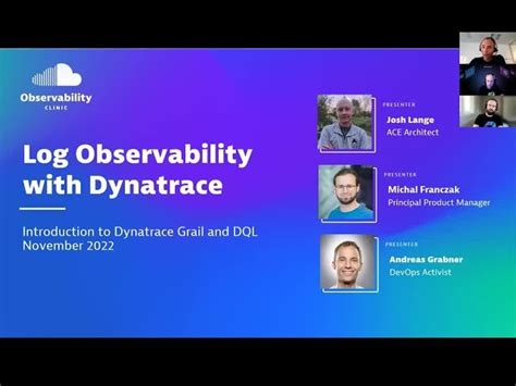 Free Video Log Observability Introduction To Dynatrace Grail And Dql From Dynatrace Class