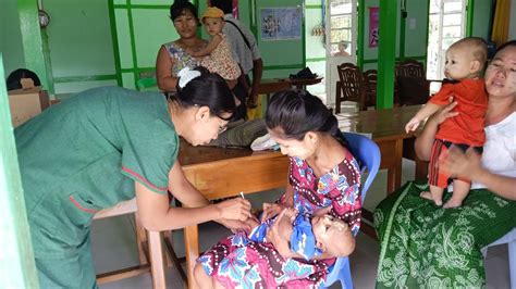 သနပ်ပင်မြို့နယ်၌ အသက် ၂ နှစ်အောက်ကလေးငယ်များနှင့် ကိုယ်ဝန်ဆောင်မိခင်မ