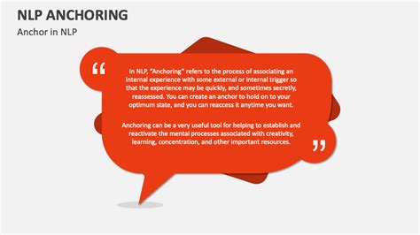 NLP Anchoring PowerPoint Presentation Slides PPT Template