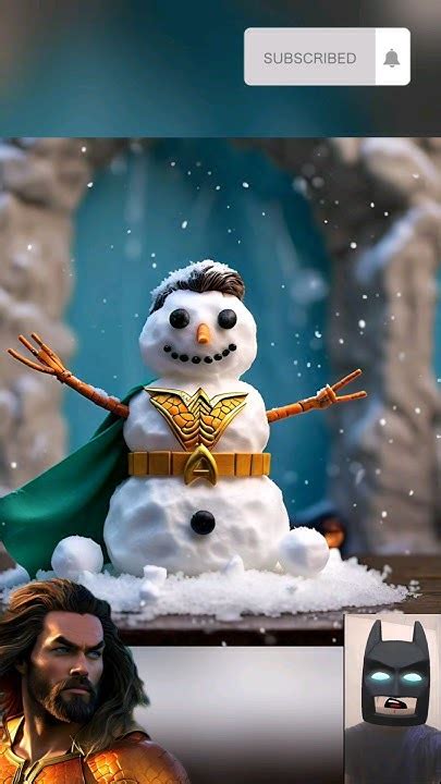 All Marvel And Dc Characters As Snowman Shorts Youtube