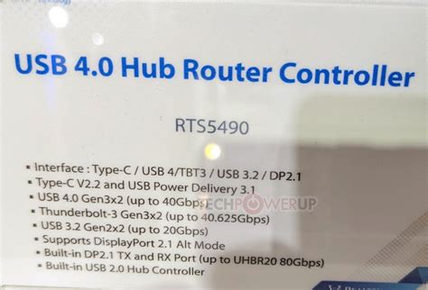 Realtek Demos First Usb4 Hub Controller At Computex 2023 Techpowerup