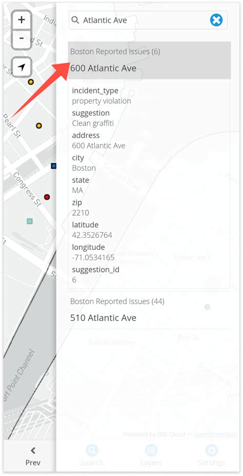 How To Search For Data In The Mobile Data Collection App Gis Cloud