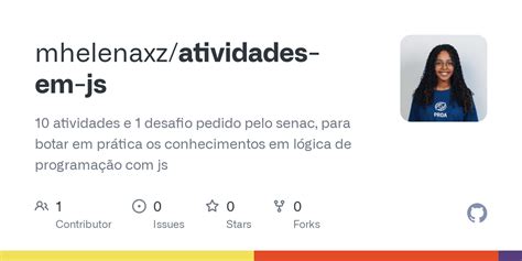 Github Mhelenaxz Atividades Em Js 10 Atividades E 1 Desafio Pedido