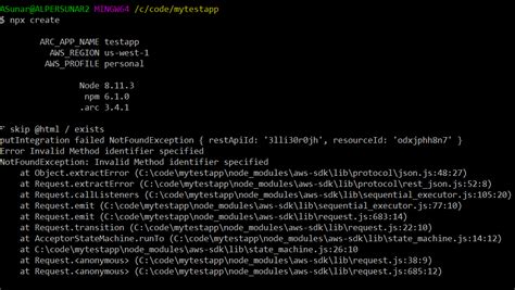 Npx Create Throws Invalid Method Identifier Specified Error Issue Architect Architect