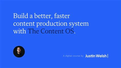 Ahmed Rashed 📢 On Linkedin The Content Operating System By Justin Welsh