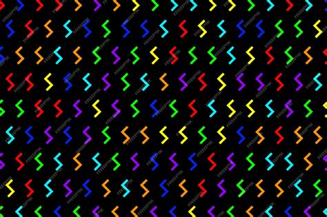 Premium Vector Trendy Memphis Zig Zag Lines Pattern Colorful Squiggle