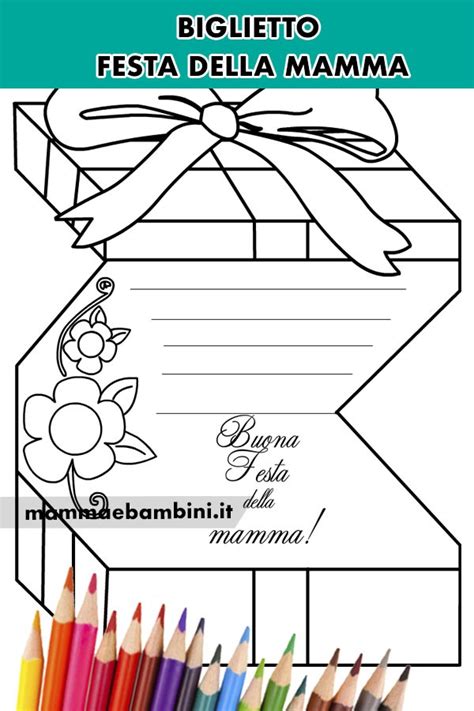 Biglietto Da Stampare Per Festa Della Mamma Mamma E Bambini