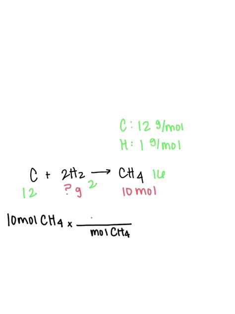 Solved For The Reaction C 2h2 → Ch4 How Many Grams Of Hydrogen Are