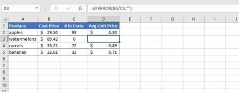 How To Use The Iferror Excel Function Goskills