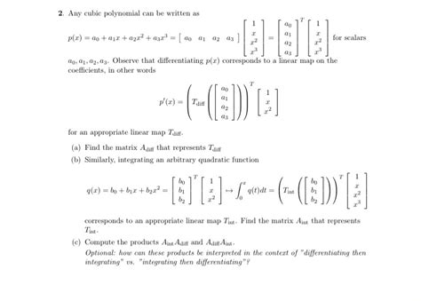 Solved 2 Any Cubic Polynomial Can Be Written As