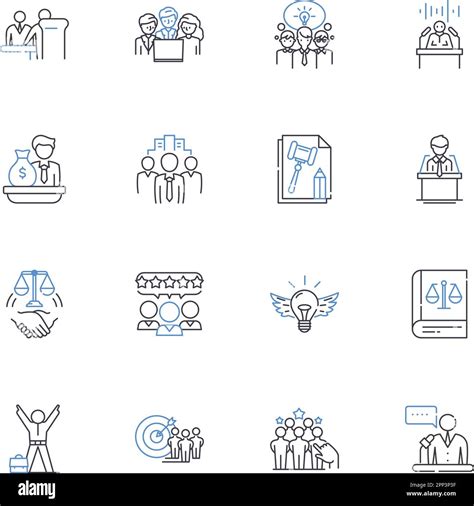 Performance Improvement Line Icons Collection Enhance Efficiency Upgrade Refine Progress