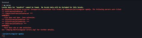 Locale Data For Basehref Cannot Be Found No Locale Data Will Be
