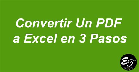 Convertir Un PDF A Excel En Pasos Profesor De Power BI Y Excel Clases De Power BI Y Excel