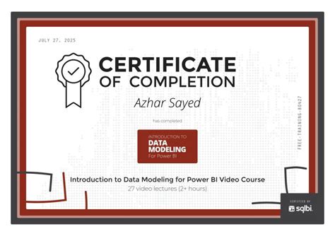 🎉 Excited To Share That Ive Completed The “introduction To Data Modeling For Power Bi” Course