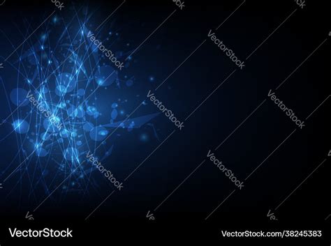 Connection Line On Networking Telecommunication Vector Image