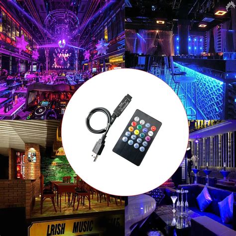 Keys Led Rgb Controller Dc V Usb Music Sync Ir Remote Mini Controller For A Smd