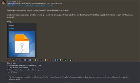 Celery Just Released A Test Version Of The Executor R Robloxhackers