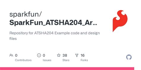 GitHub Sparkfun SparkFun ATSHA Arduino Library Repository For ATSHA Example Code And