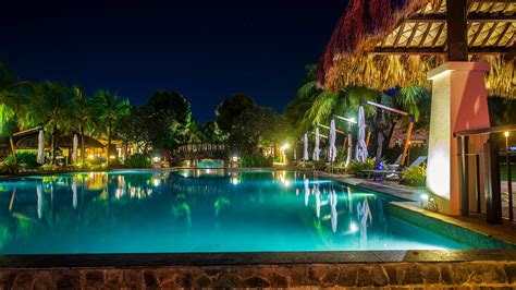 Resort Pool Night Swimming Pool 720p Swimming Hd Wallpaper