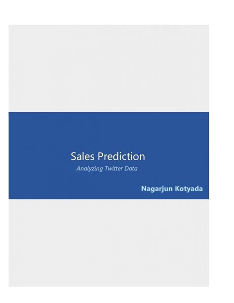 PDF Sales Prediction Technique Using R Programming DOKUMEN TIPS