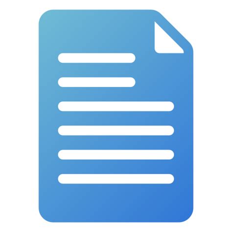 Document Generic Gradient Fill Icon