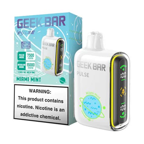 Geek Bar Pulse 15k Puffs Miami Mint Burners Shop