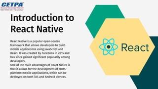 React Native Components Building Blocks For Dynamic Apps Pdf
