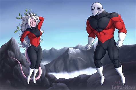 Majin Androide 21 And Jiren Dragon Ball Super Funny Dragon Ball Super Art Dragon Ball Super