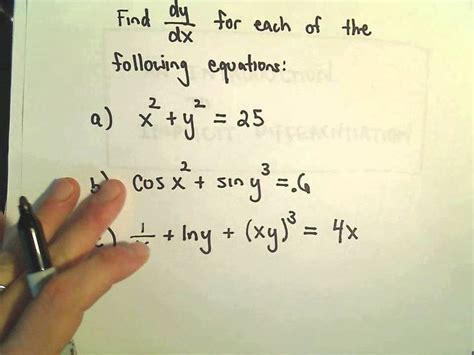 Implicit Differentiation For Calculus More Examples Calculus How To Do Math Math Methods