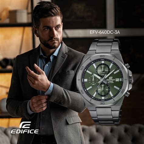 Casio專賣店公司貨附保證卡及發票 Edifice三針三圈賽車錶efv 640dc 3a八角型 蝦皮購物
