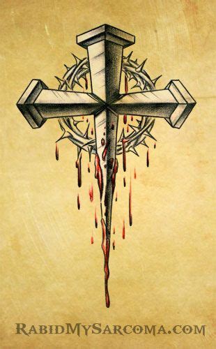 Crown Of Thorns And Nails Tattoo I Want Cross Tattoo Pretty Cross