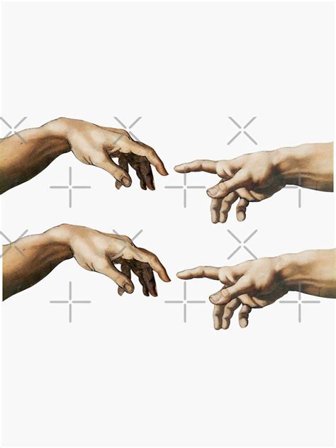 Touch Of God The Creation Of Adam Close Up Michelangelo 1510